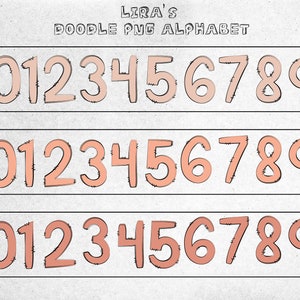 Doodle Png Alphabet, Letters, Alphabet PNG Bundle, Sublimation Set ...