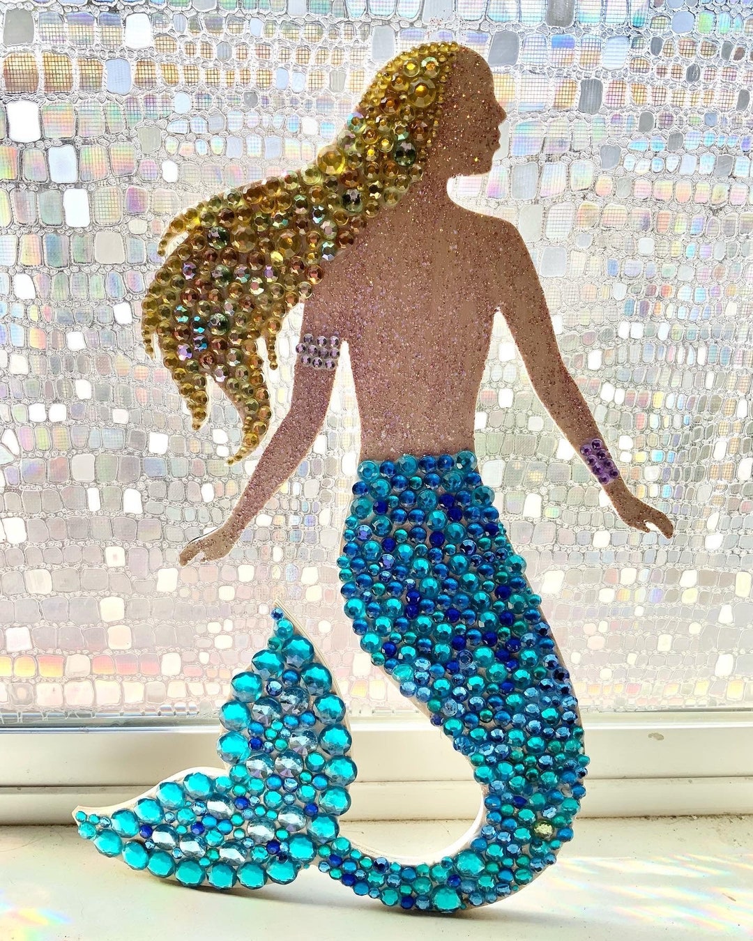 Blondie Mermaid With Blue Tail - Etsy