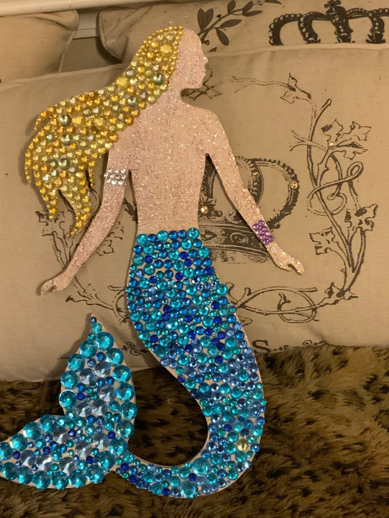Blondie Mermaid With Blue Tail - Etsy