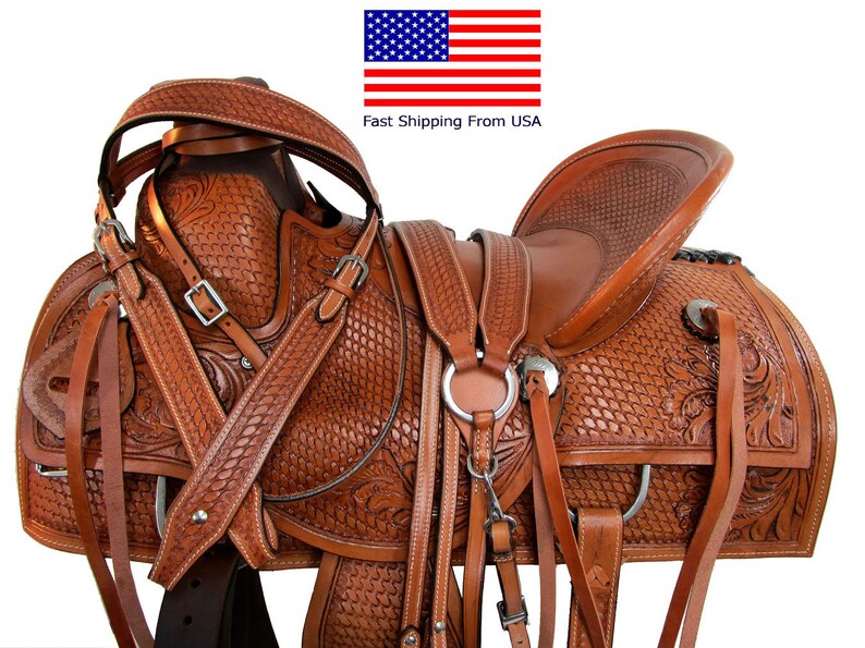Western Saddle Pleasure Trail Hard Seat Wade Roping Saddles - Etsy
