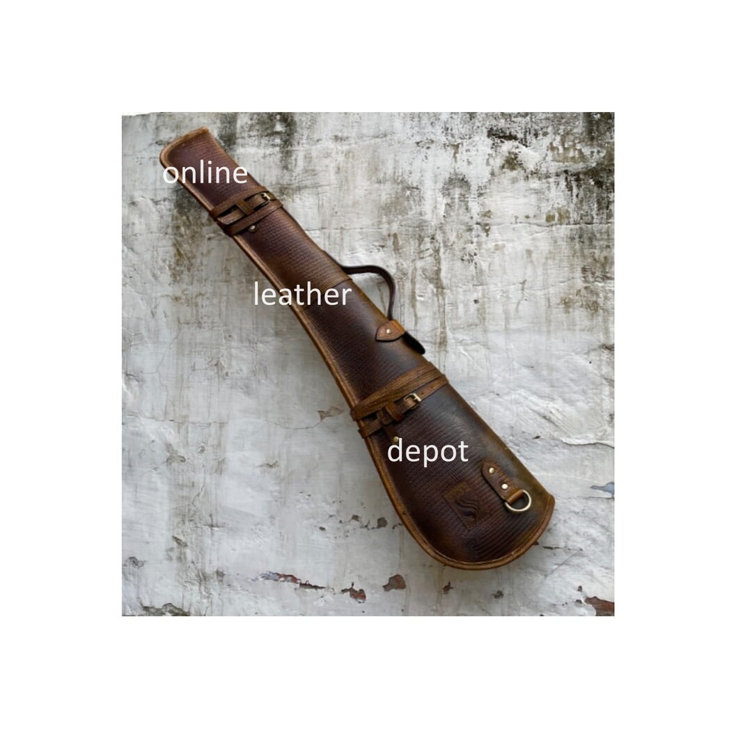 Leather Scabbard Western Tooled Leather Rifle Sleeves Shotgun Case Gun ...