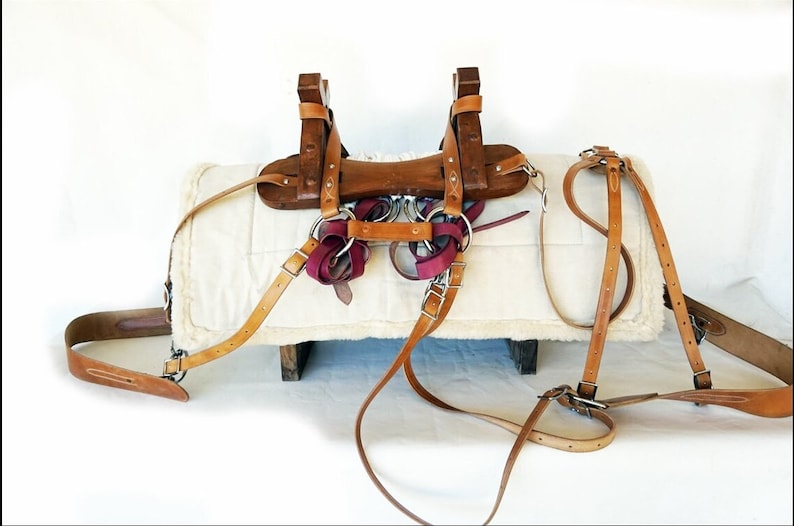 Sawbuck Packing Saddle Fully Rigged Canvas Leather Western - Etsy