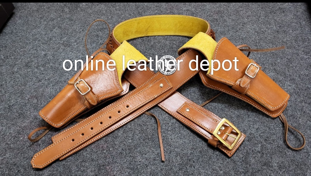 Western Cartridge Belt Ammo Loops Leather Belt .22 .357 .38 .44 .45 - Etsy