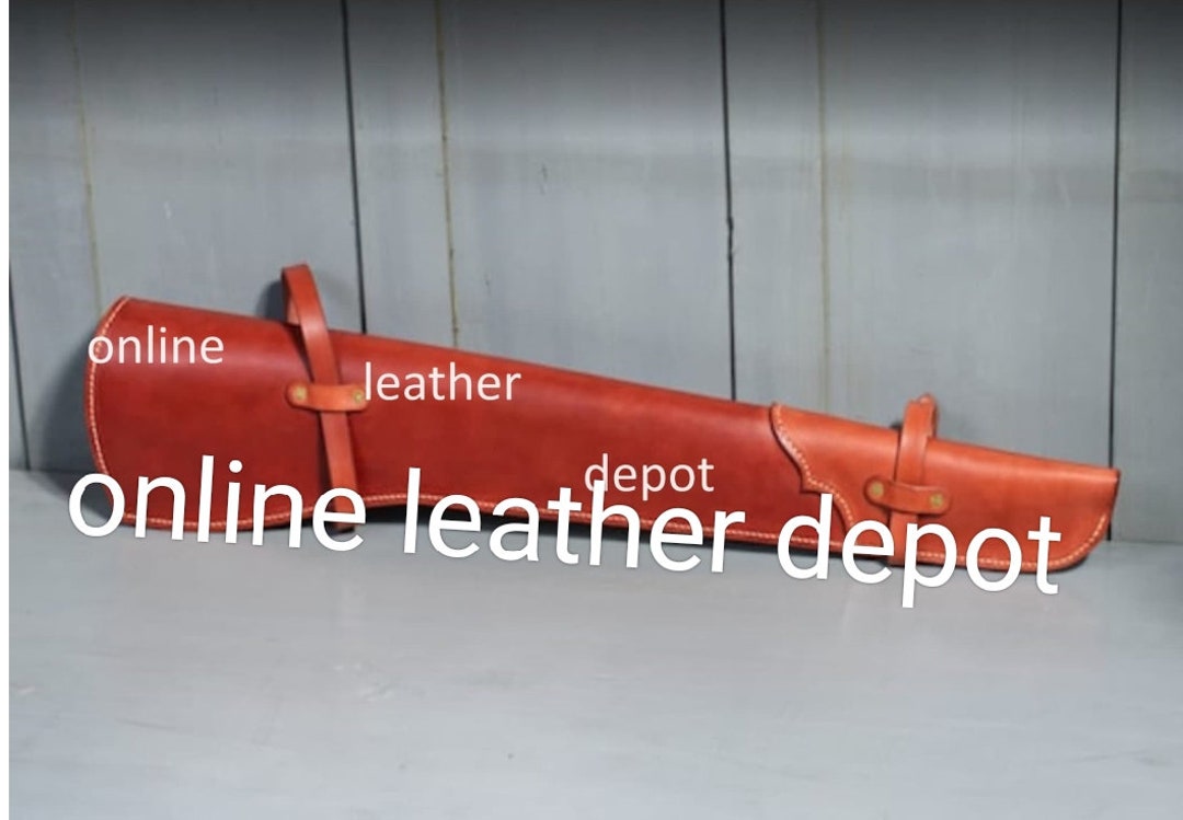 Leather Scabbard Western Tooled Leather Rifle Sleeves Shotgun Case Gun ...