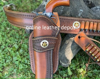 Western Rigs Holster Cowboy Tooled Leather Holsters Pistol Case ...
