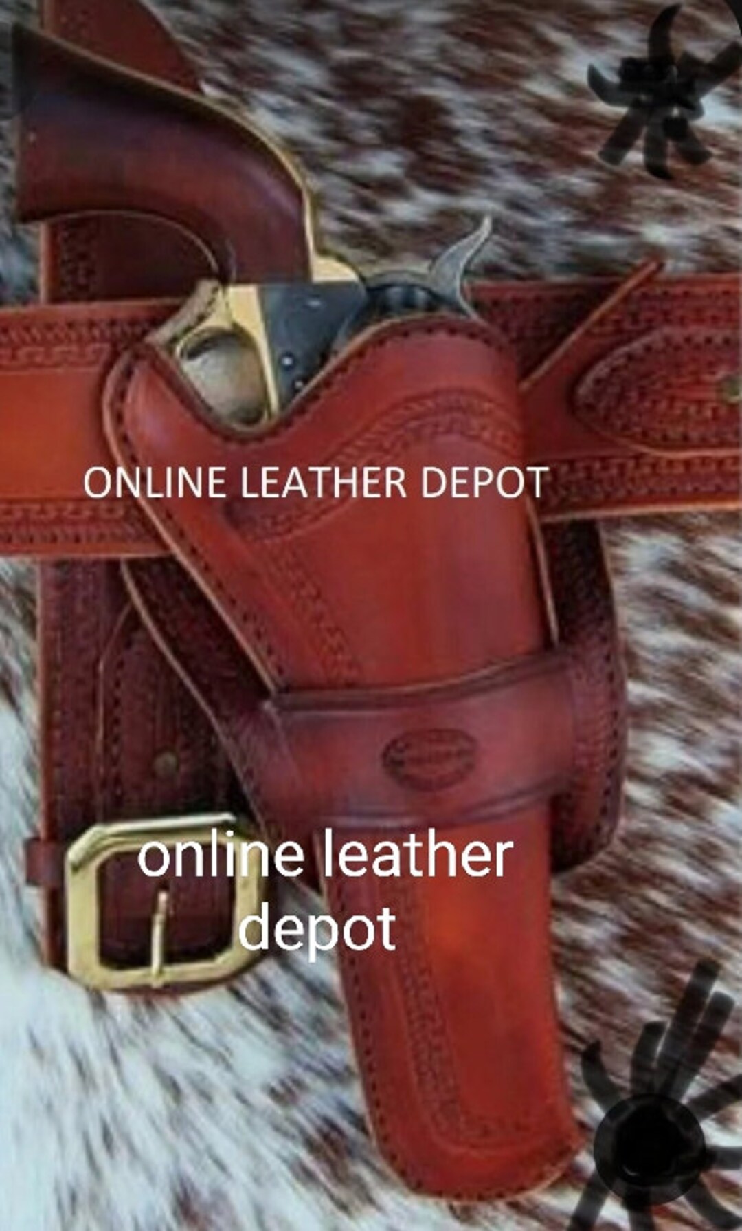 Cowboy Shooting Belt Cartridge Rigs Revolver Pistol Leather Colt Sass ...