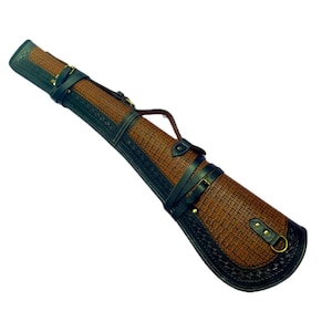 Leather Scabbard Western Tooled Leather Rifle Sleeves Shotgun Case Gun ...