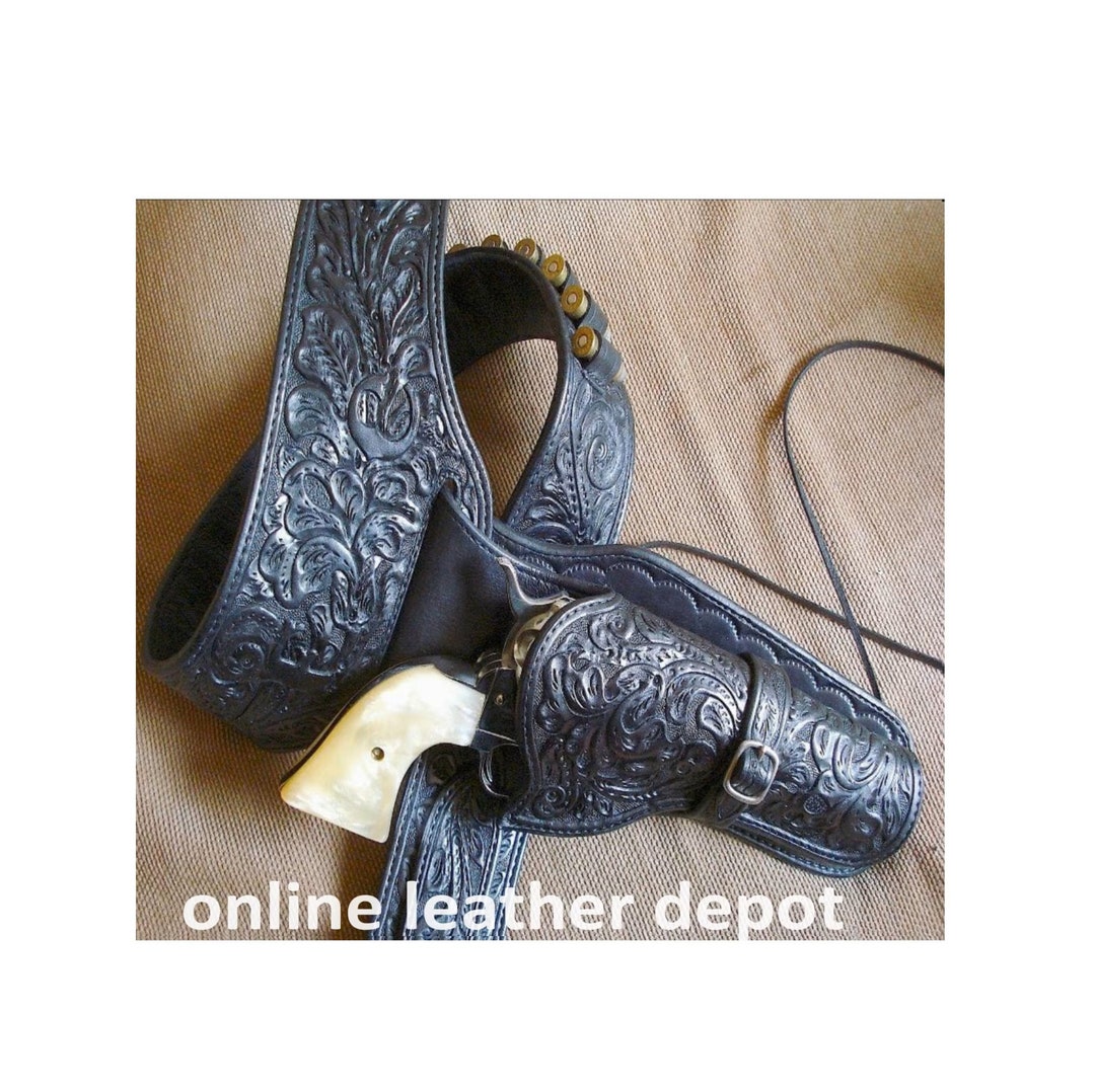 Cowboy Ammo Saas Colt Rigs Cartridge Belt Ammo Gun Holster .22 .357 .38 .44 .45 & 12 Guage - Etsy