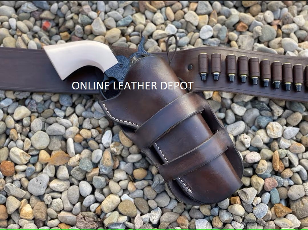Custom Leather Revolver Holster Combo Set - Etsy