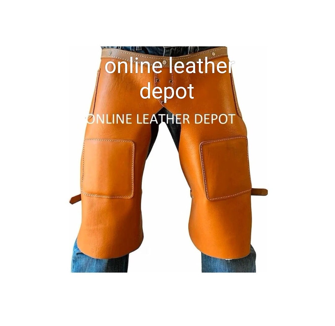 Handmade Leather Apron Workshop Mechanical Leather Chaps ,cowboy ...
