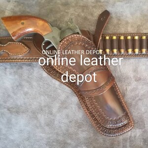 Action Ruger Colt Sass Rigs Cowboy Ammo Loops Western Cartridge Belt ...