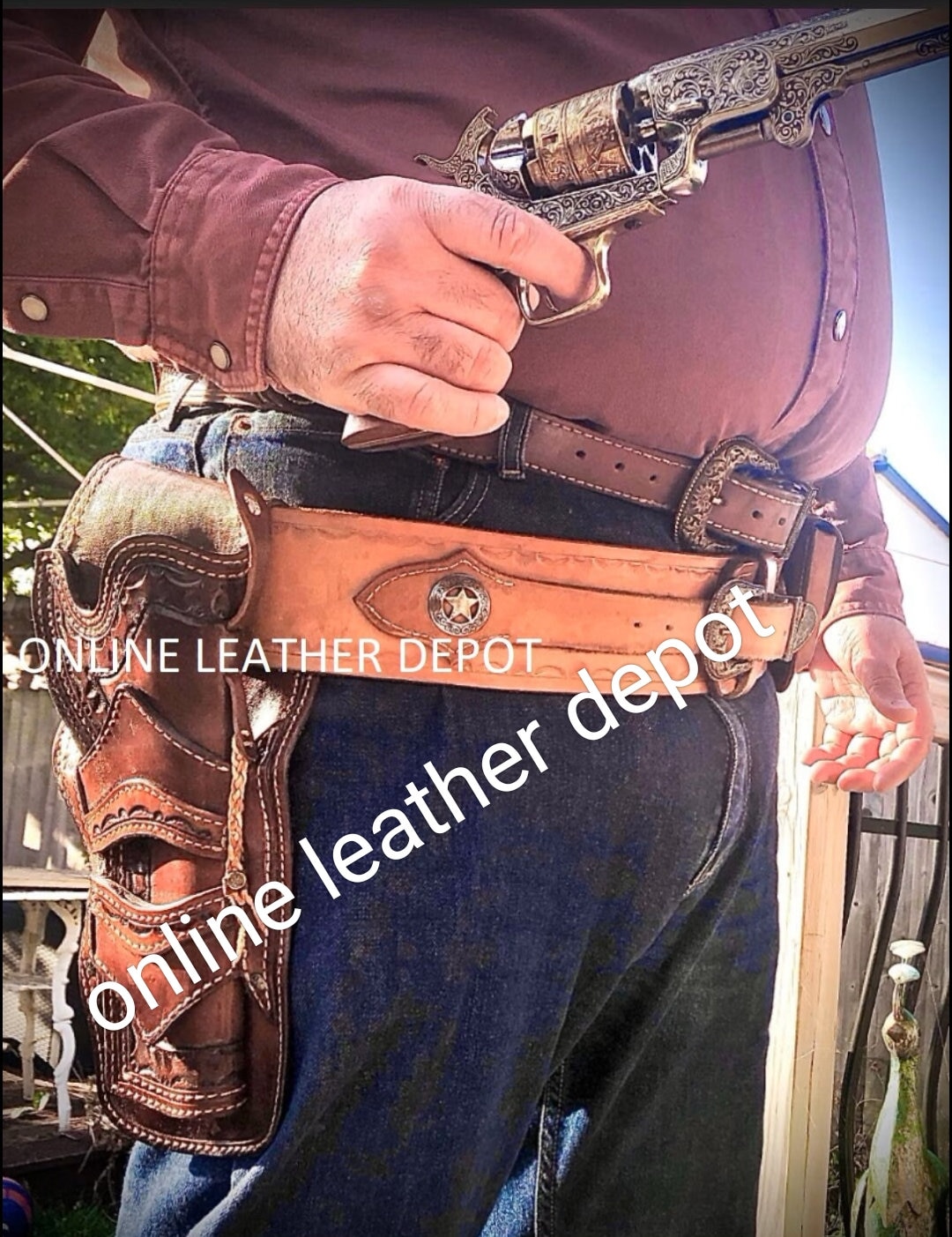 Cowboy Rigs Vintage Cartridge Belt Holster Ammo Loops Holder Antique ...