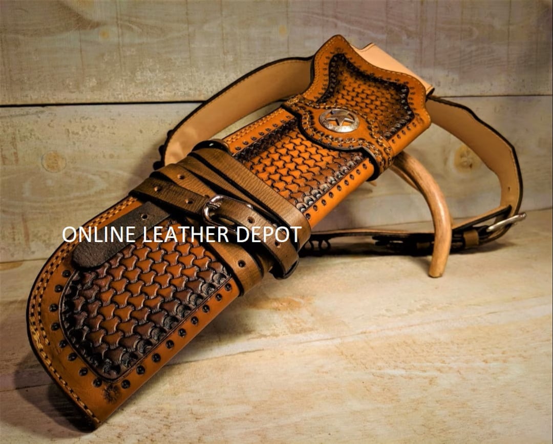 Henry Mares Leg Ranch Leather Rigs Cartridge Belt With Holster.22 .32 ...