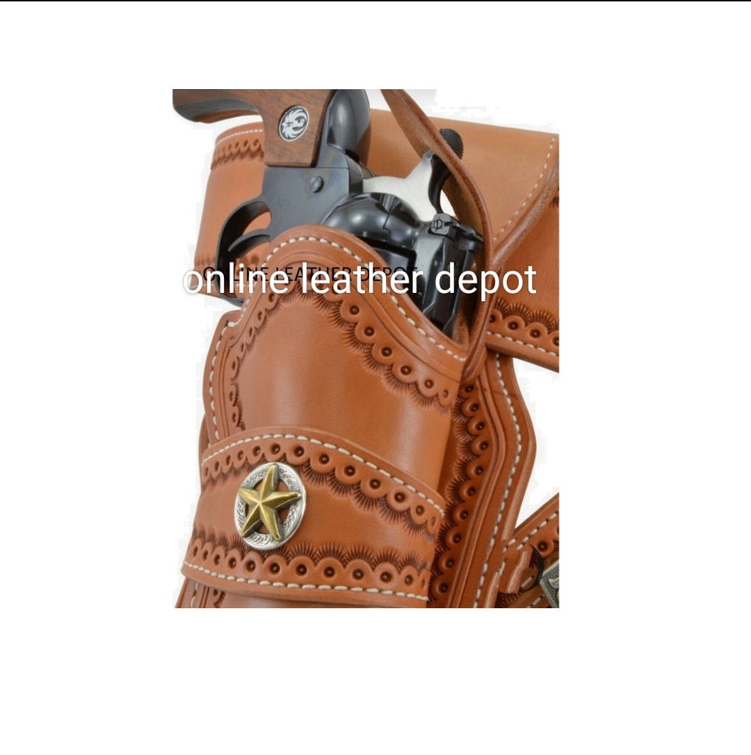 Leather Western Cowboy Holster With Rigs - Etsy