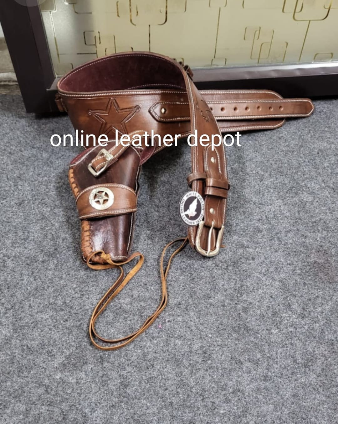 Western Leather Cowboy Ammo Saas Rigs Cowboy Holster Gun Cover .22 .38 .357 .44 .45 - Etsy