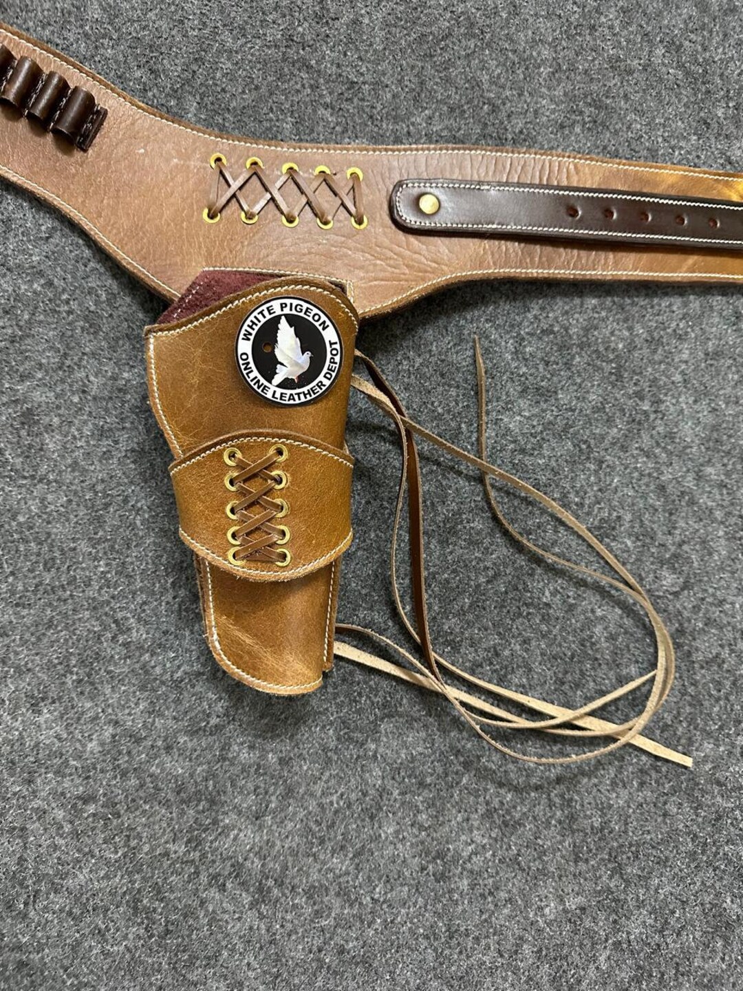 Western Cowboy Rigs Vintage Cartridge Belt Ammo Holder Cover .22 .357 ...