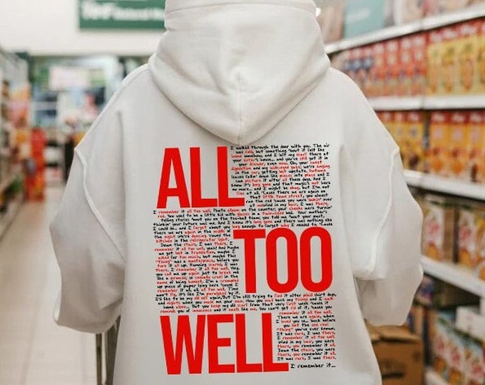 All Too Well red Taylor's Version 10 Minutes Printable - Etsy