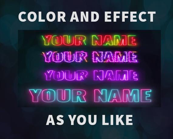 Custom Animated Name and Logo Overlay for Streamers | Twitch, Youtube ...