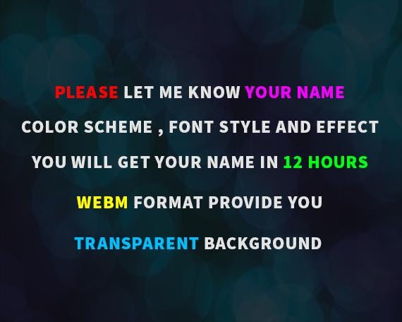 Custom Animated Name and Logo Overlay for Streamers | Twitch, Youtube ...