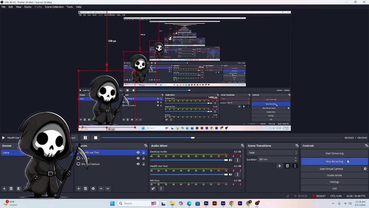 Stream Pet -dark Reaper Vtuber Pet | Animated Gothic Stream Asset ...