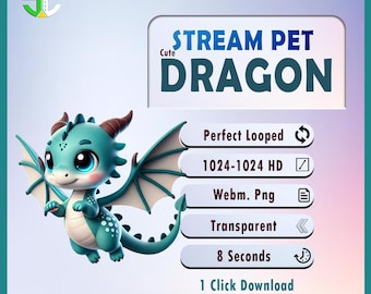 Stream Pet - Animated Cute Dragon - Perfect Loop - Animated Pet for ...