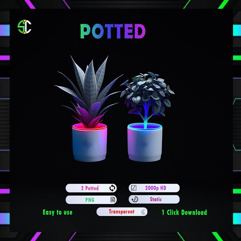 Vtuber Kit – RGB Gaming Setup and Stream Assets | Chairs, Desk, Mic ...