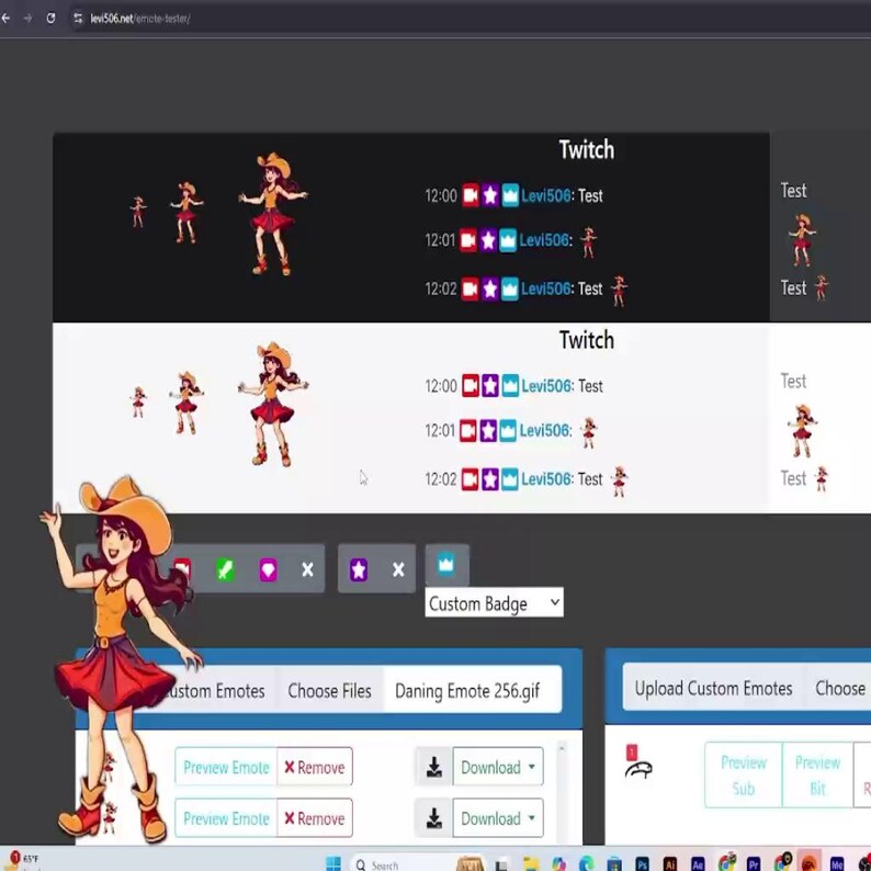 Twitch Emote - Animated Dancing Girl | Fun Dance Emote for Twitch ...