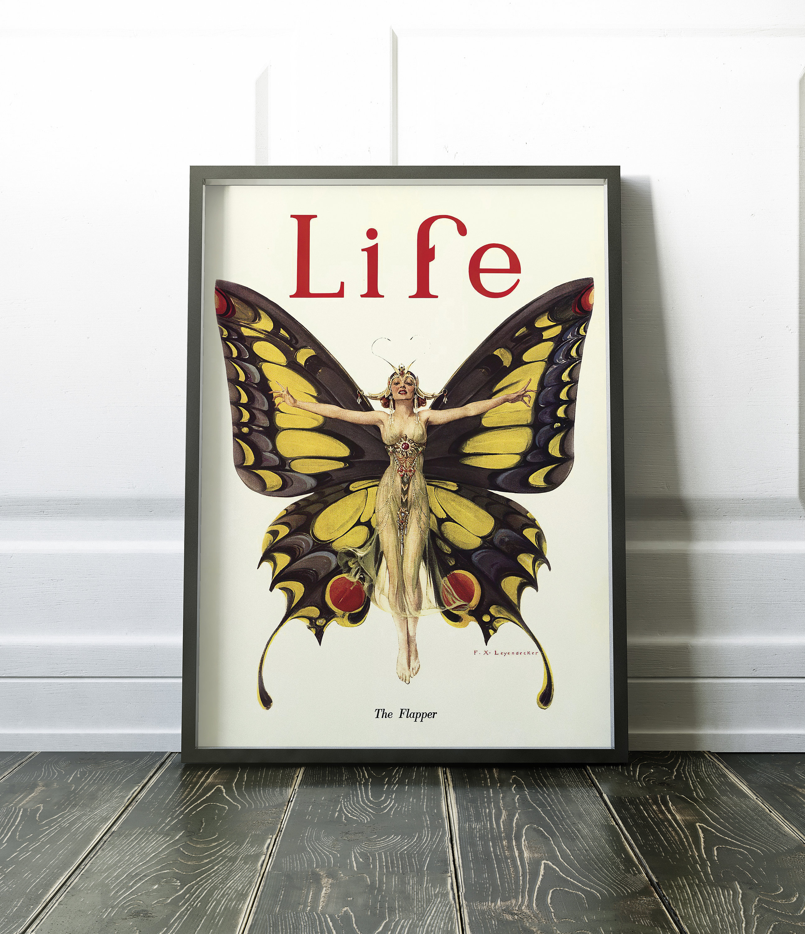 Frank Xavier Leyendecker, the Flapper, Life Magazine Cover - Etsy