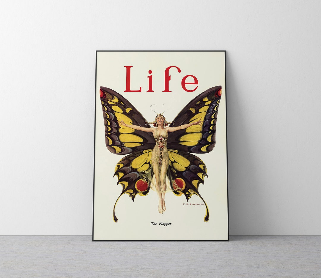 Frank Xavier Leyendecker, the Flapper, Life Magazine Cover - Etsy