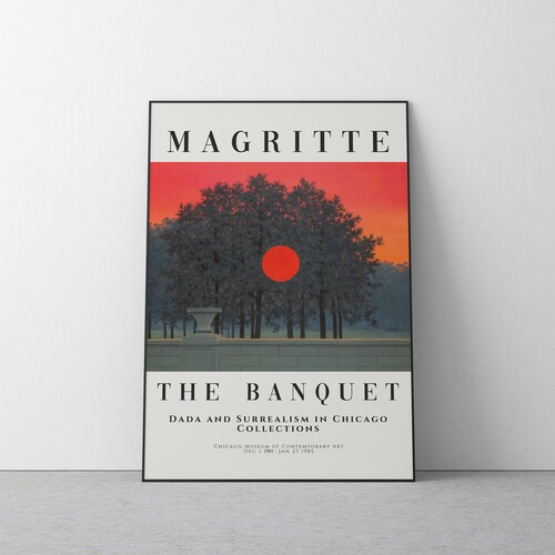 Rene Magritte the Banquet 1958 - Etsy