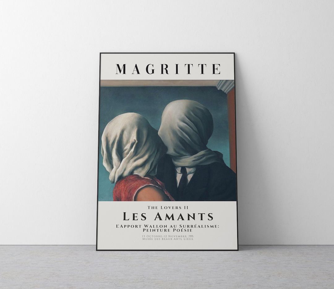 Rene Magritte the Lovers 2 1928 - Etsy
