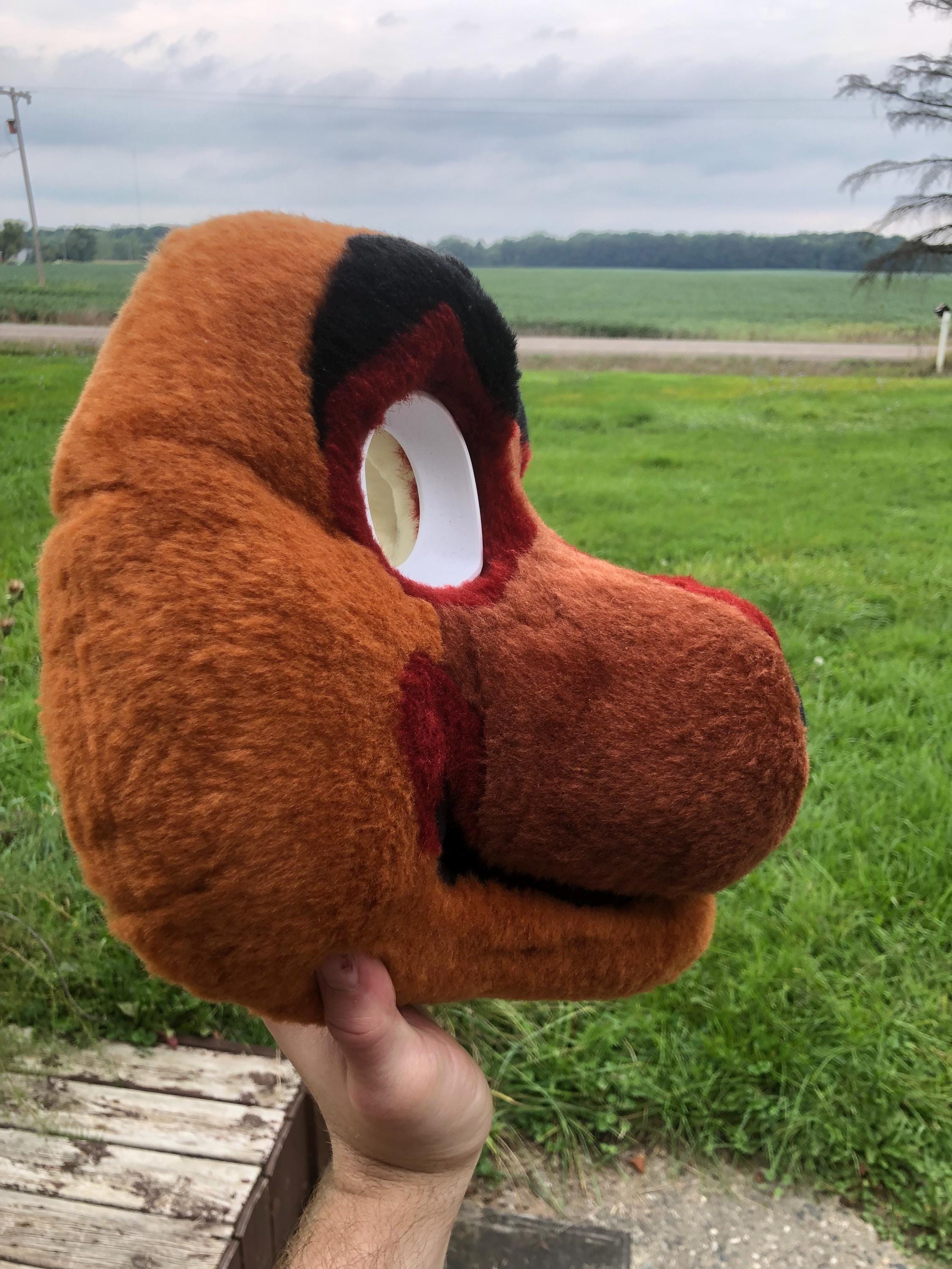 Fursuit Head/ Furry Costume/ Furry/orange Fursuit - Etsy