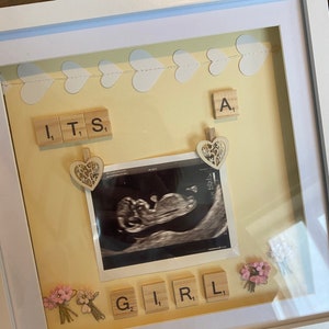 Girl Gender Reveal Scan Frame - Etsy