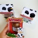Cow Red Barn Farm Nutella - Farm Animals Birthday Party - Cow Nutellas ...