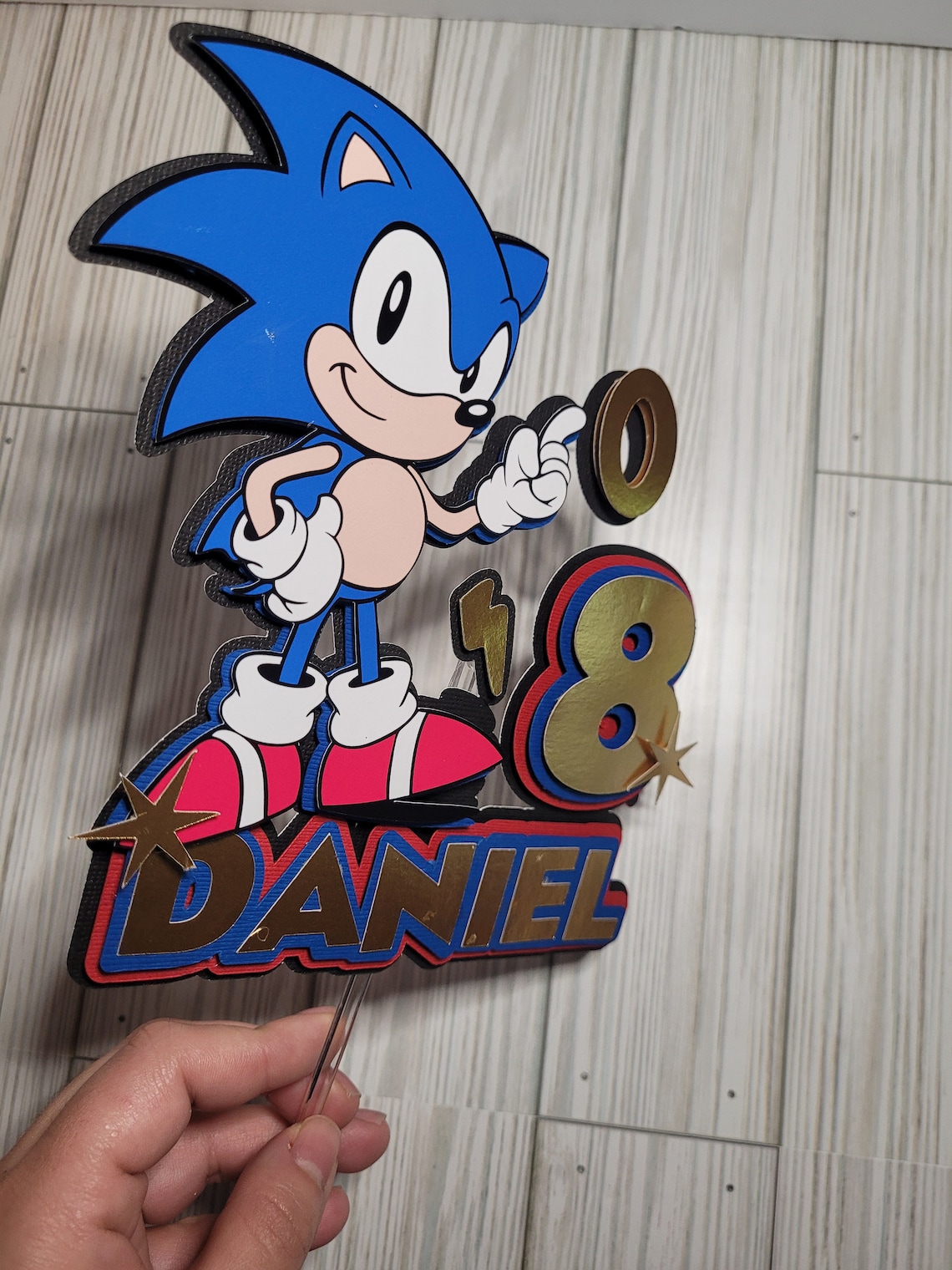 Cake Topper Sonic / Sonic Cake Topper / Sonic Birthday / Party - Etsy