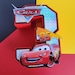 Cars on the Road 3D Number, Lightning Mcqueen 3D Numbers, 3D Car ...