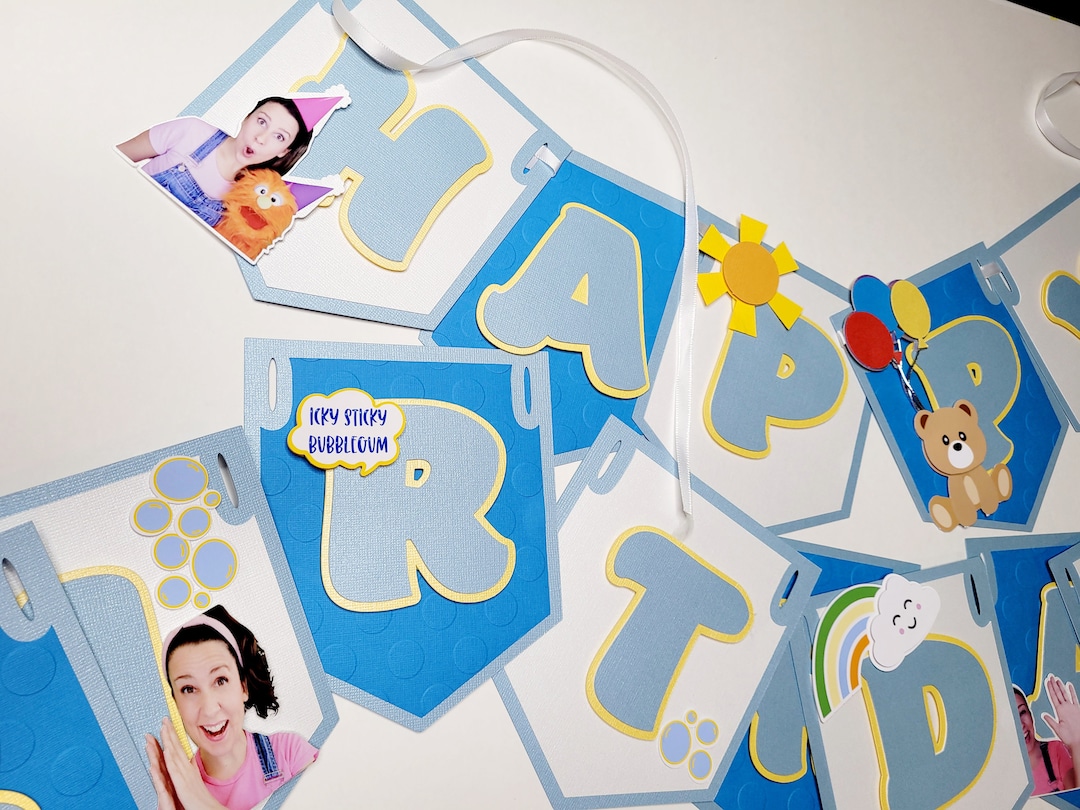 Ms Rachel Birthday Party Theme, Ms Rachel Happy Birthday Banner, MS ...