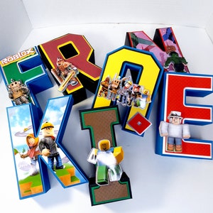 3D Letters Roblox, Roblox 3D Letters, Lighting R9blox Decorations ...