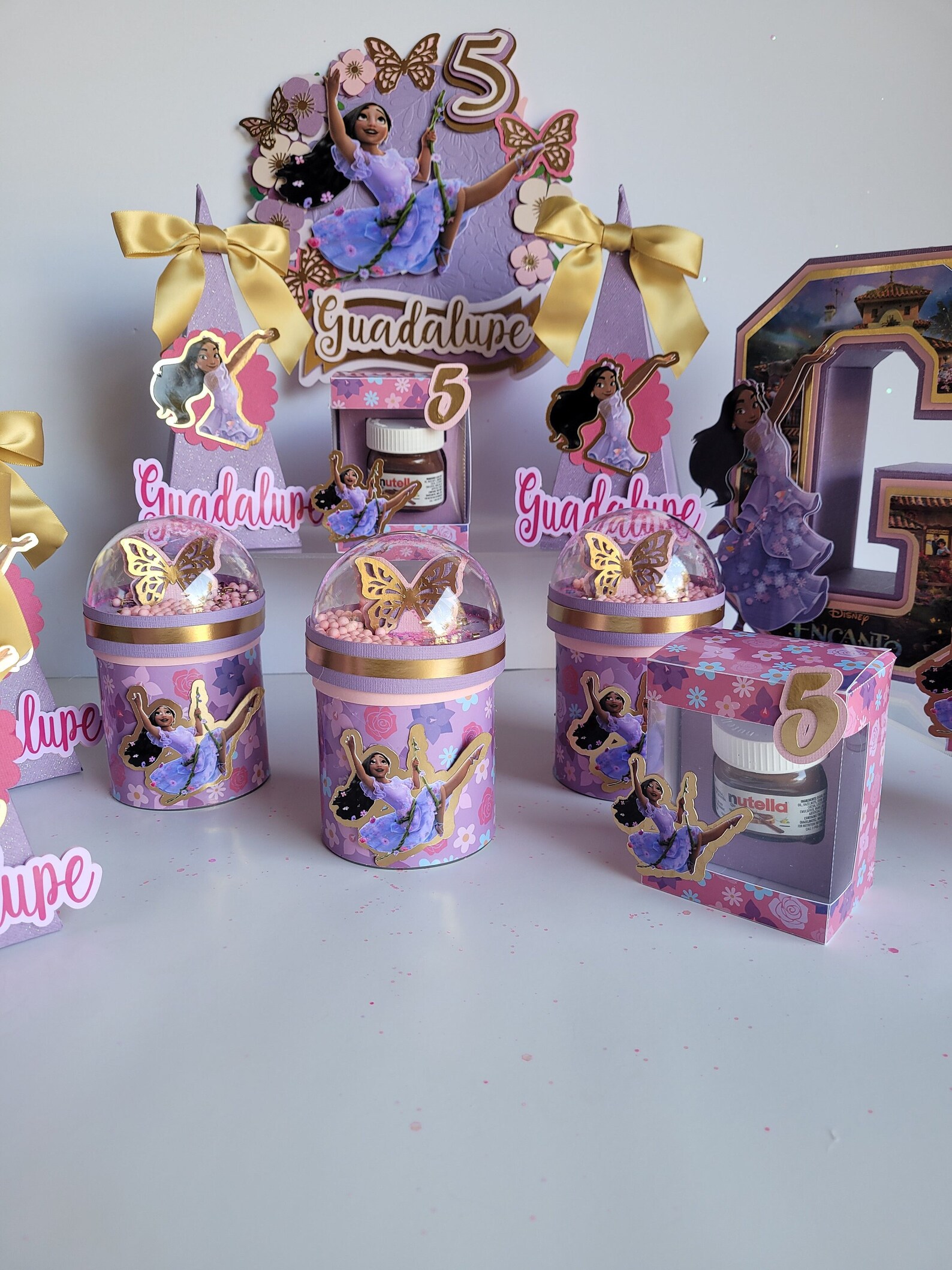 Isabella Madrigal Personalized Party Kit, Isabella Encanto Cake Toppers ...