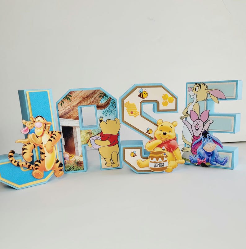 Winnie the Pooh / Winnie the Pooh 3d Letters / Winnie the Pooh Birthday ...
