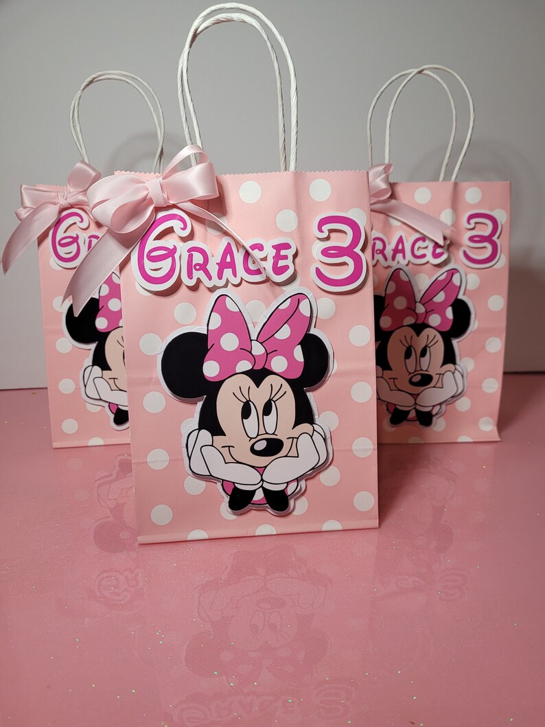 Personalized Minnie Mouse Favor Bag /bolsas Para Dulces De - Etsy