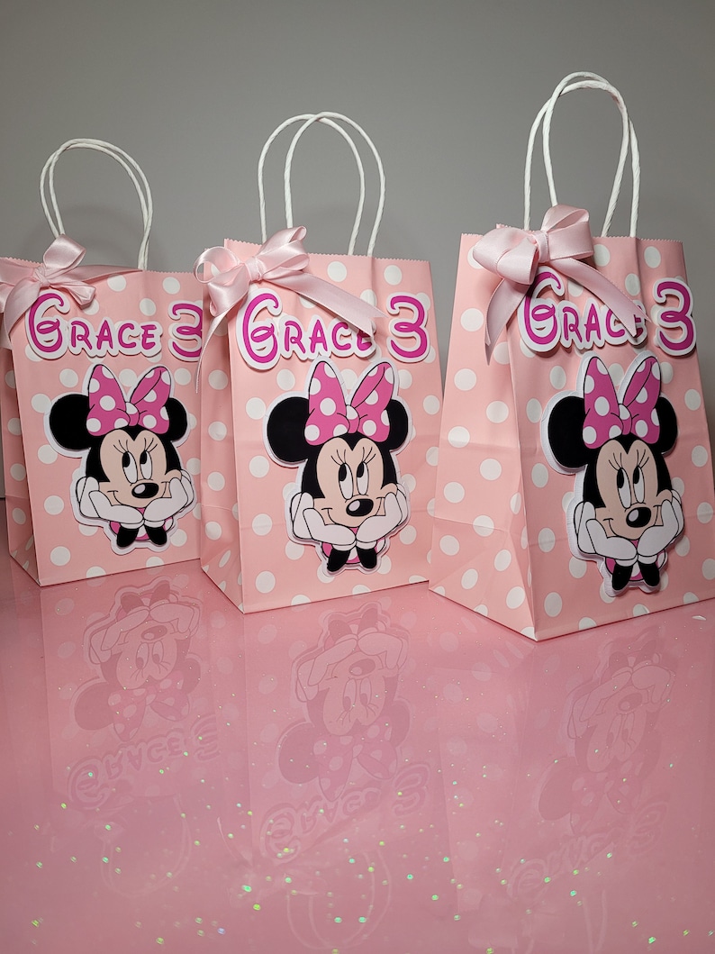 Personalized Minnie Mouse Favor Bag /bolsas Para Dulces De - Etsy