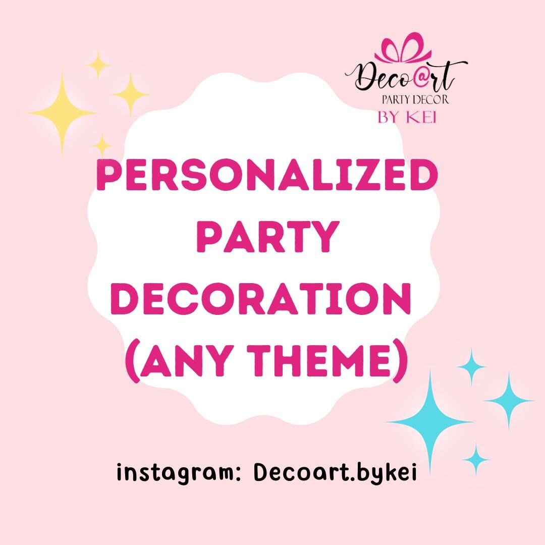 Personalized Party Decoration, Custom Party Decoration, Personalized ...