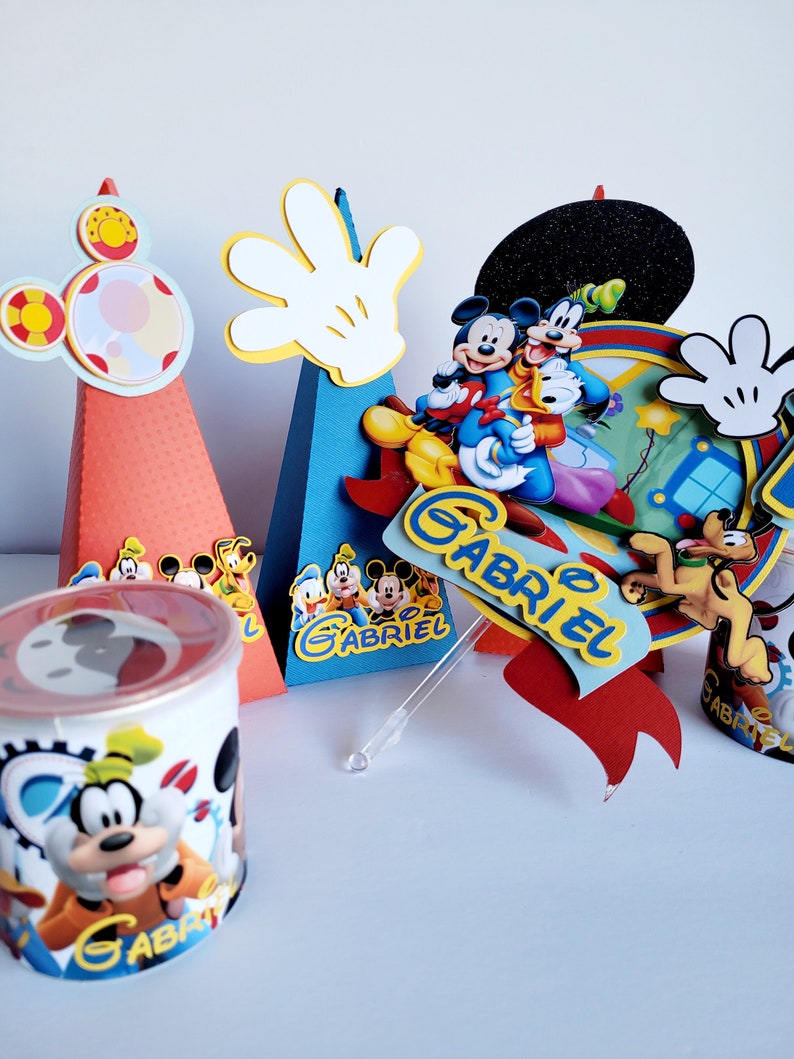 Mickey Mouse Clubhouse Cake Topper Mickey Mouse Party Decor - Etsy