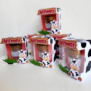 Cow Red Barn Farm Nutella - Farm Animals Birthday Party - Cow Nutellas ...