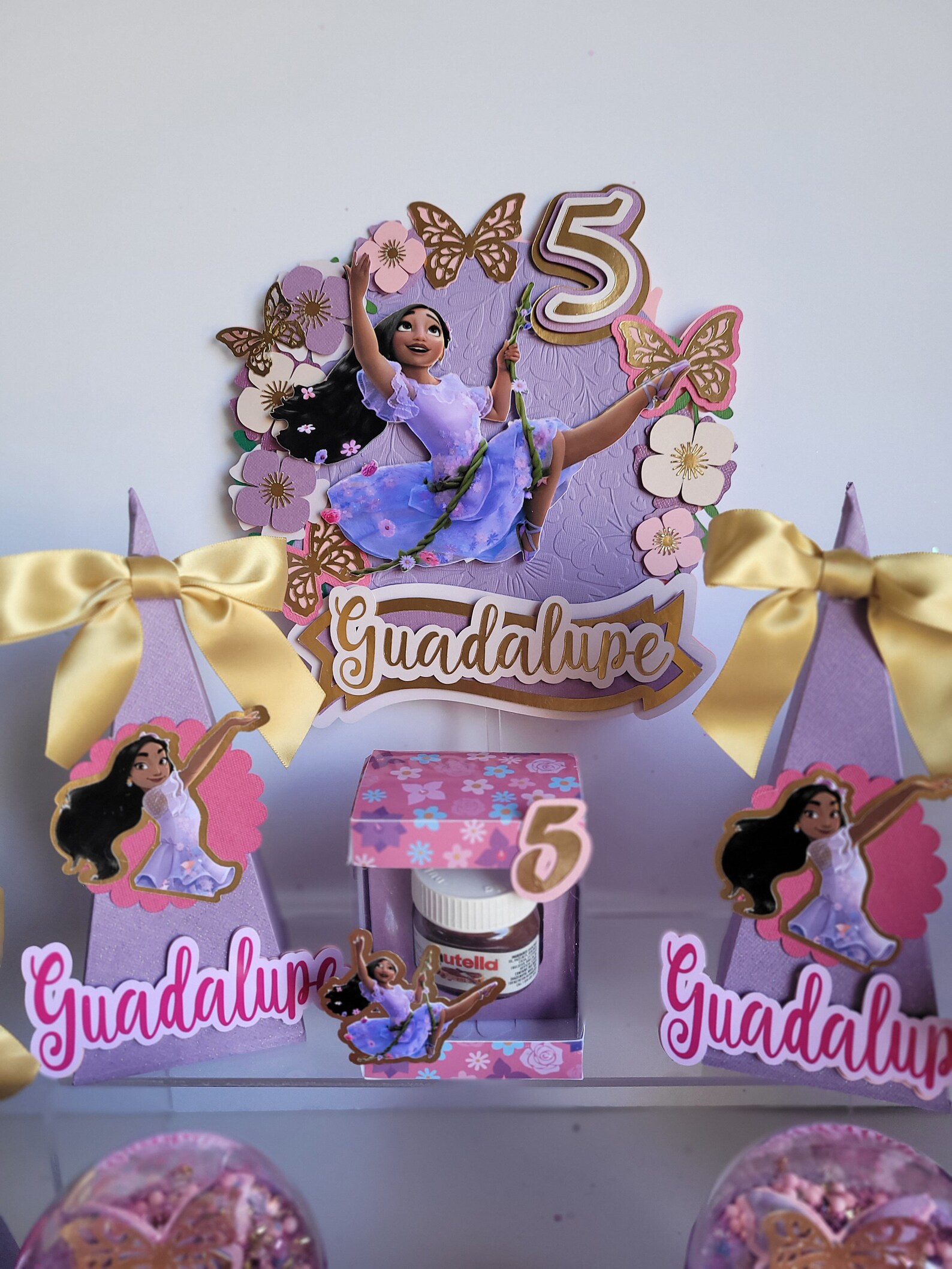 Isabella Madrigal Personalized Party Kit, Isabella Encanto Cake Toppers ...
