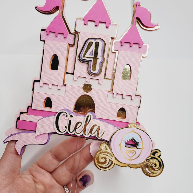 Castle Cake Topper - Etsy