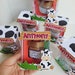 Cow Red Barn Farm Nutella - Farm Animals Birthday Party - Cow Nutellas ...
