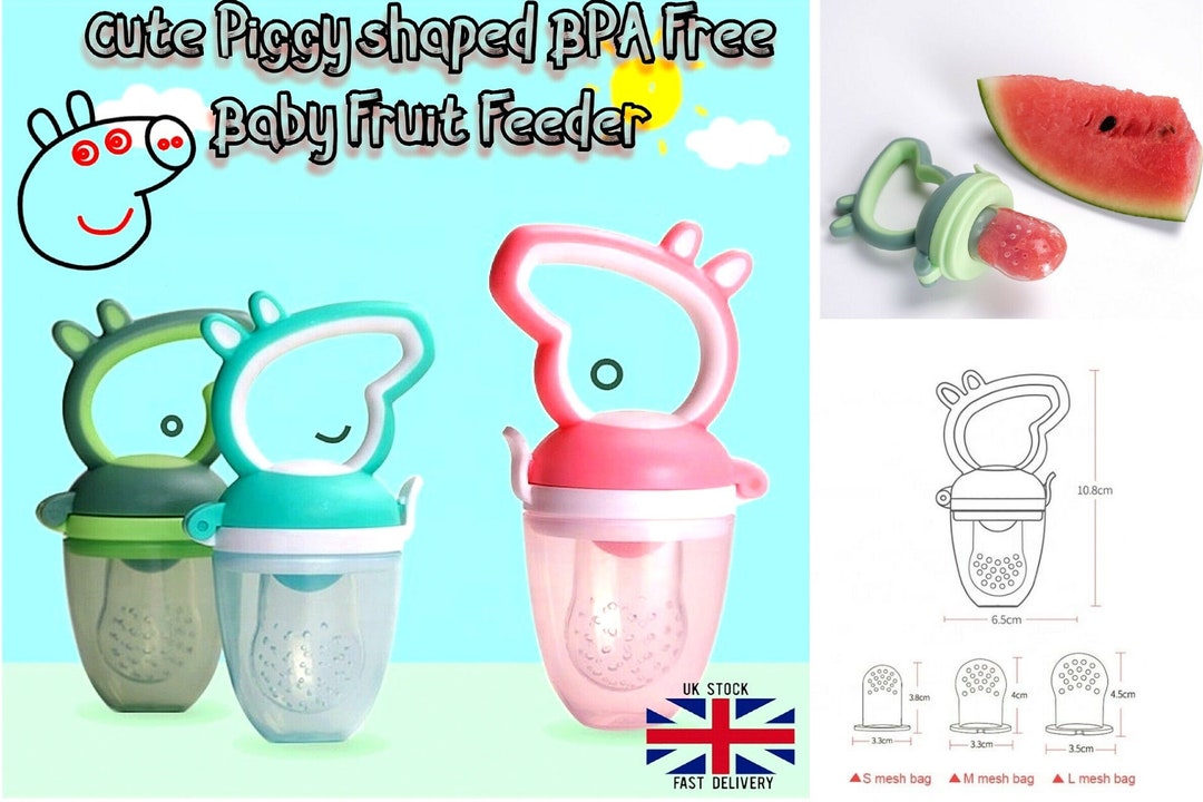 Baby Dummy Pacifier Soother Cute Piggy Shaped Baby Food/ Fresh Fruit ...