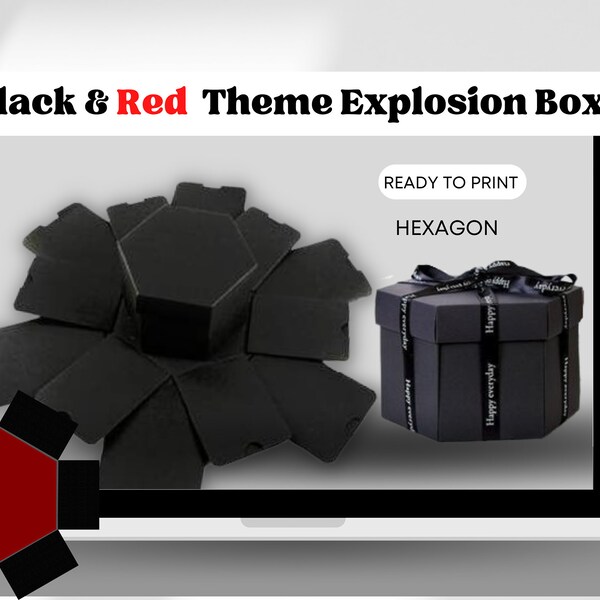 Exploding Box Template - Etsy